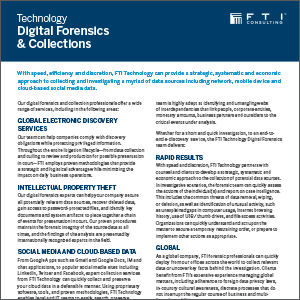 Digital Forensics & Investigations Consulting and Services